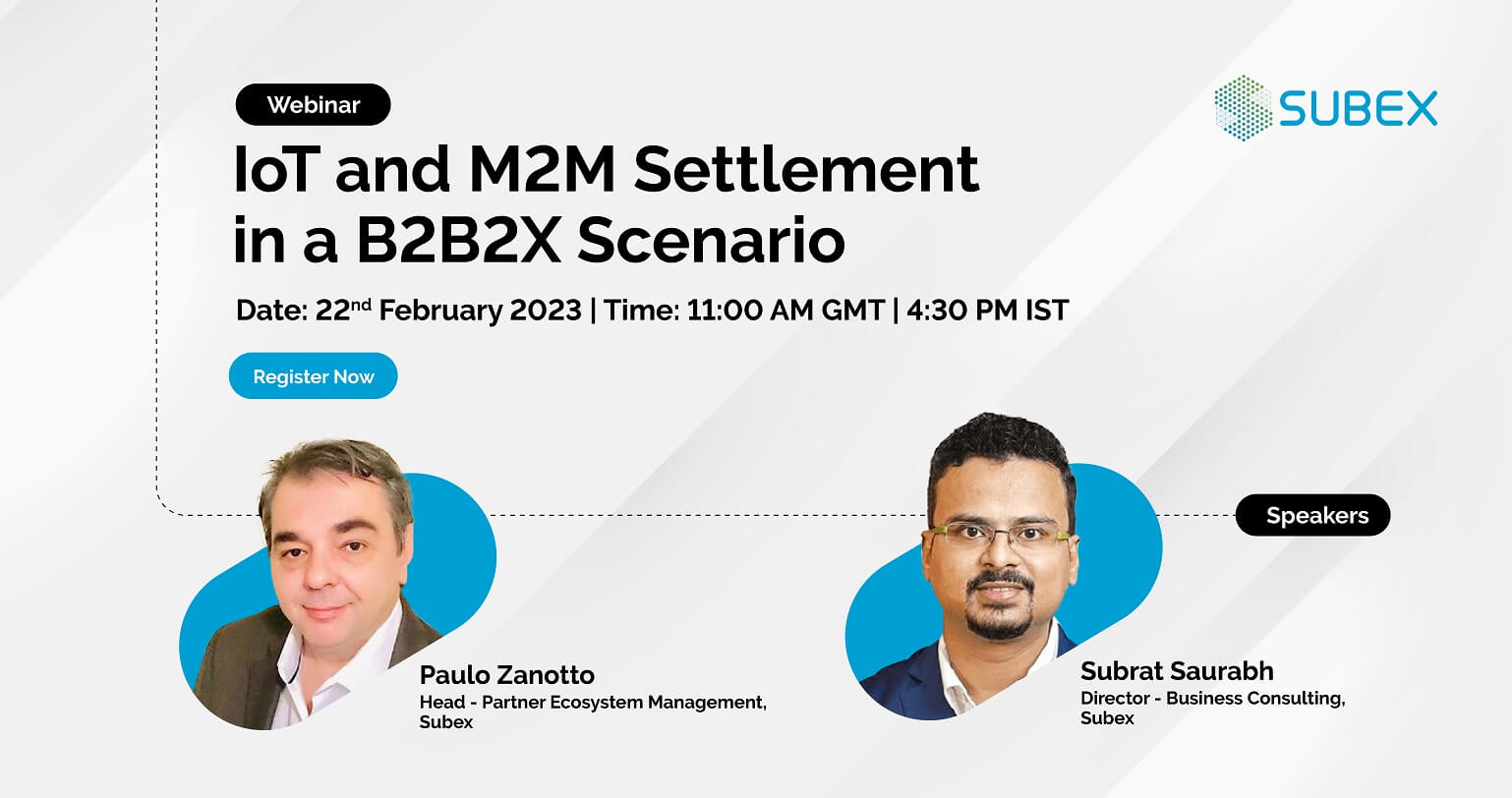 Webinar - IoT and M2M Settlement in a B2B2X Scenario